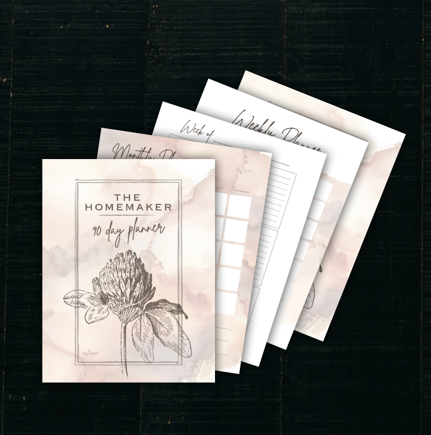 The Homemaker 90-Day Planner (Printable) – Artisan Homemaker, LLC